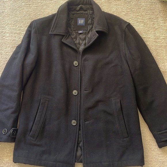 GAP | Jackets & Coats | Mens Wool Blend Short Coat M Medium Quilted ...